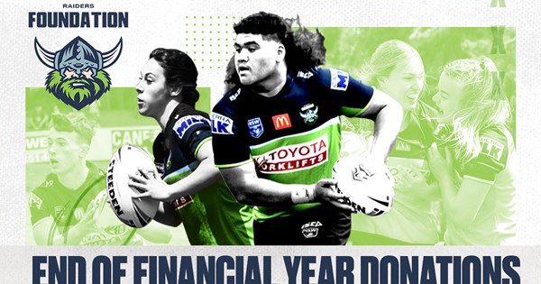 Raiders Foundation: Donate before the end of the financial year | Raiders