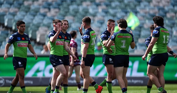 Raiders Jersey Flegg side finish season with dominant win over Manly ...