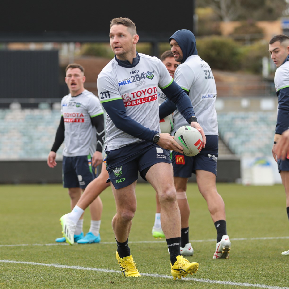 NRL Captain's Run: Raiders v Bulldogs | Raiders
