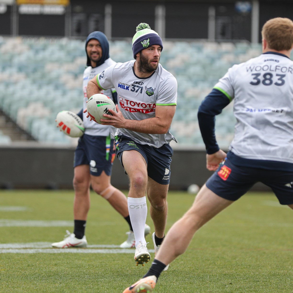 NRL Captain's Run: Raiders v Bulldogs | Raiders