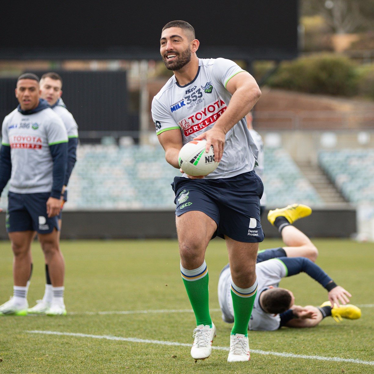 NRL Captain's Run: Raiders v Bulldogs | Raiders