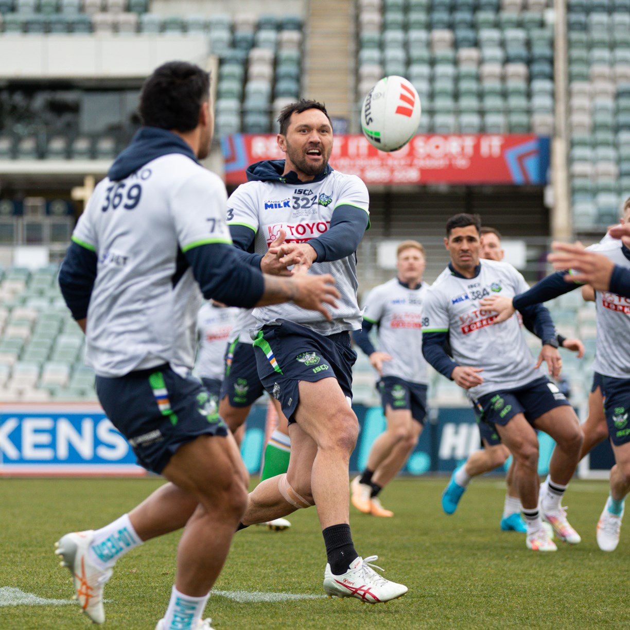 NRL Captain's Run: Raiders v Bulldogs | Raiders