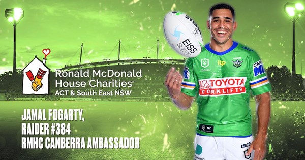 Jamal Fogarty Announced as Ronald McDonald House Canberra Ambassador ...