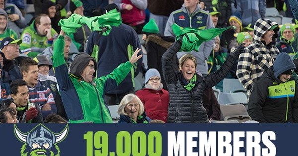 Raiders reach 19,000 Members | Raiders