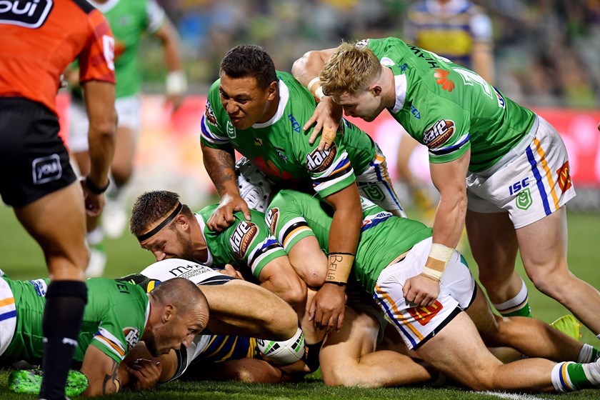 Match Gallery: Raiders v Eels | Raiders