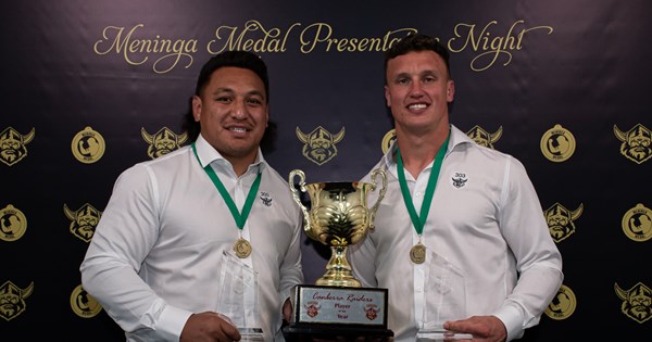 Josh Papalii and Jack Wighton win 2020 Meninga Medal | Raiders