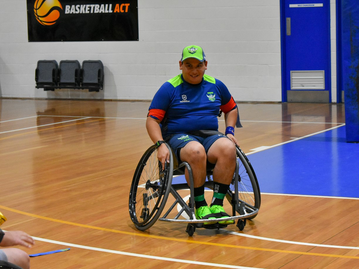 Score Raiders try out Wheelchair Rugby League | Raiders